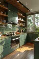 15 Green and Wood Kitchen Design Tips – Green Snooze