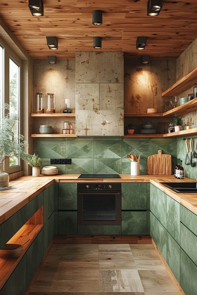 15 Green and Wood Kitchen Design Tips – Green Snooze