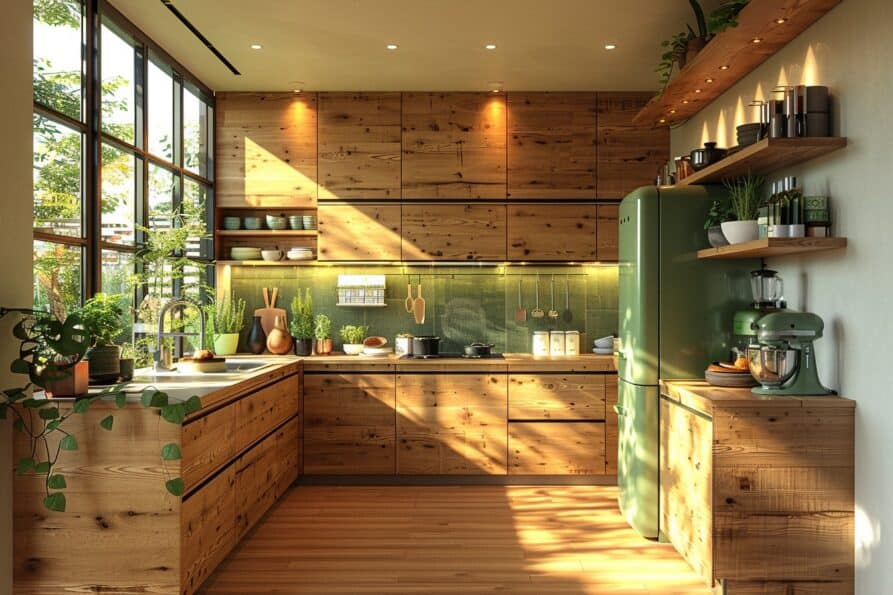 15 Green and Wood Kitchen Design Tips – Green Snooze