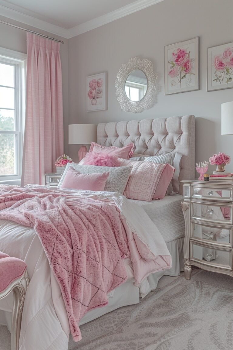 15 Pink and Grey Bedroom Decor Tips – Green Snooze