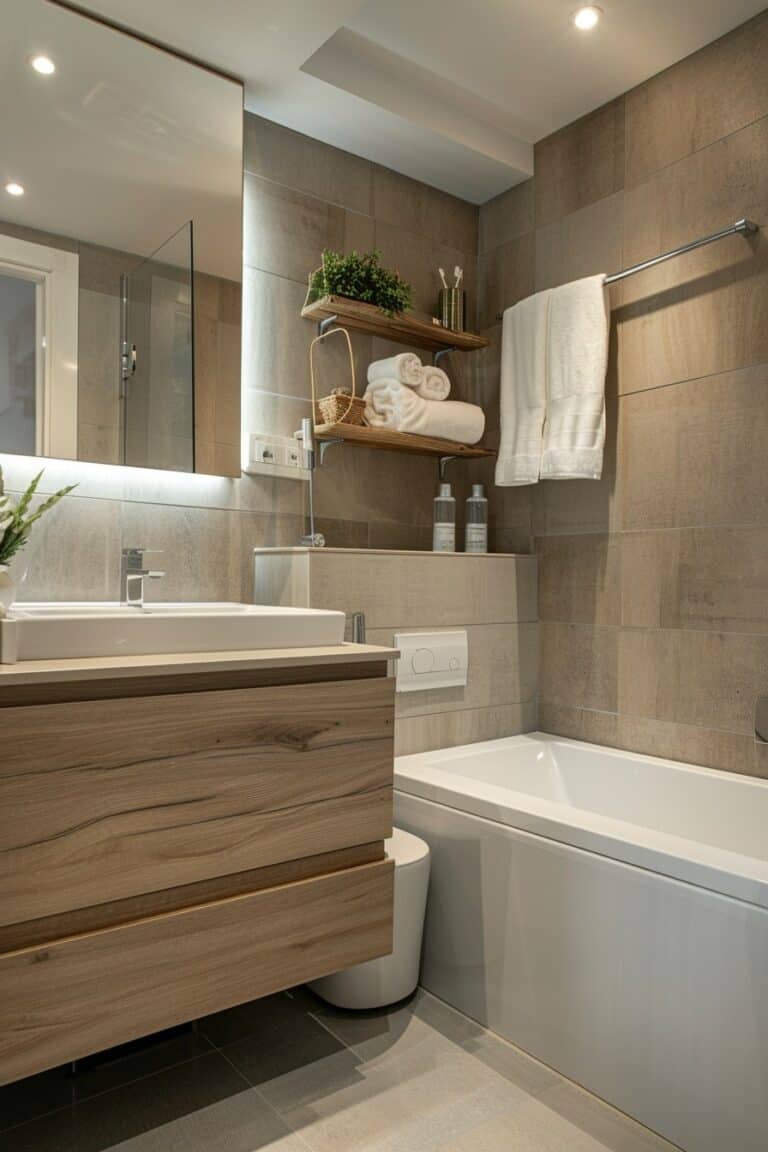 15 Small Full Bathroom Design Tips to Maximize Space – Green Snooze