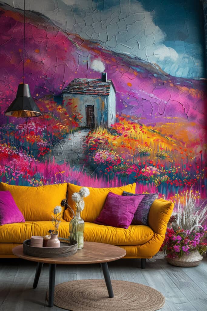 20 Inspiring Interior Wall Mural Ideas – Green Snooze